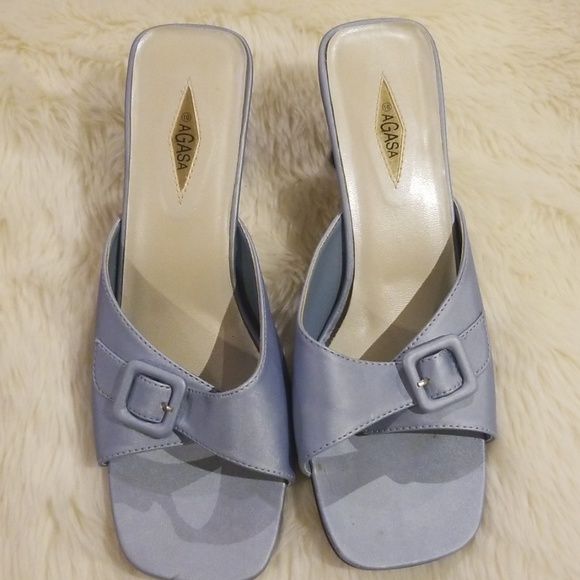 Agasa | Shoes | Used Agasa Periwinkle Sandals Size | Poshmark